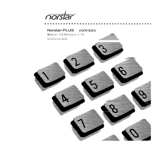 Norstar plus 0x32 r1 t1 install guide | PDF