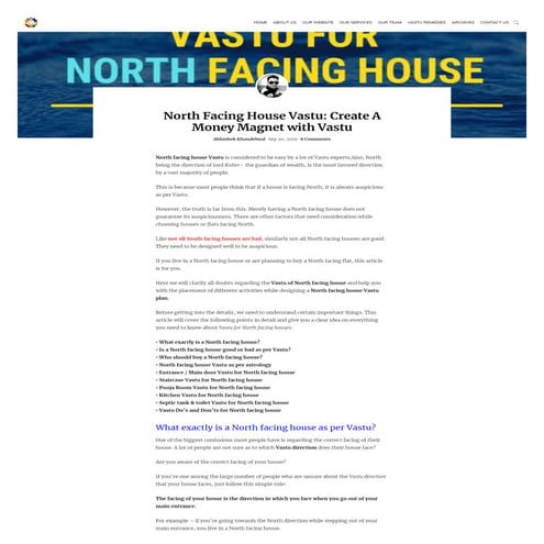 North facing house Vastu PDF | Complete Guide | PDF