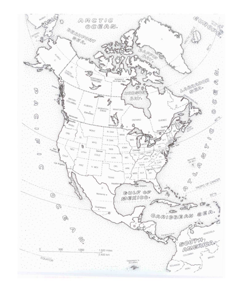north america map pdf