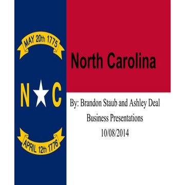 North Carolina Facts | PPTX