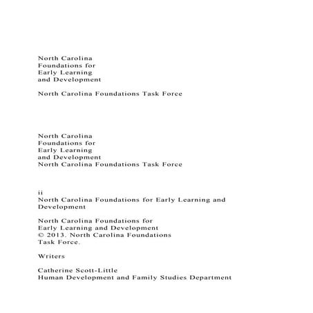 North Carolina Foundations for Early Learning and Devel.docx