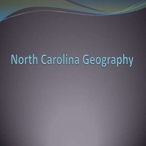 North carolina geography | PPTX