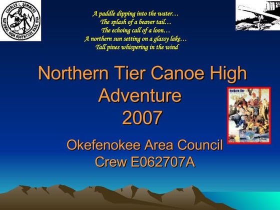 Northern Tier 2007 Presentation 1b | PPT