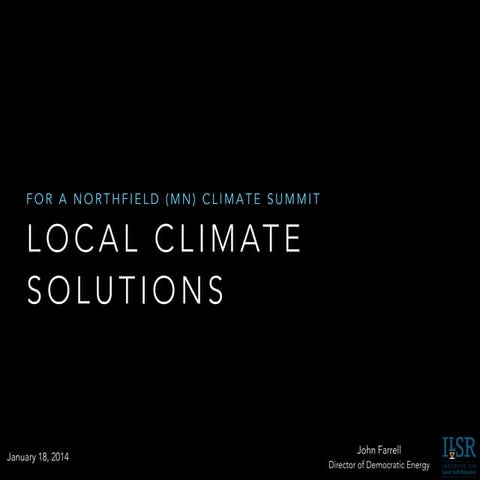 Local Climate Solutions | PPT