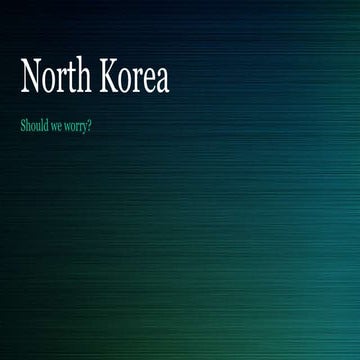 North korea | PPT