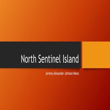 North sentinel island | PPTX