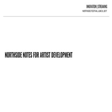 2017 Northside Innovation / Music Conference - Recap Notes | PDF | Hip ...