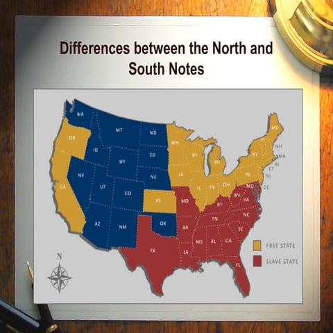 Early roots of civil war presentation north v south | PPTX