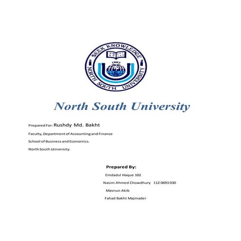 North south university | DOCX