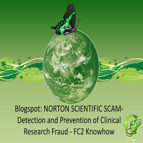 Blogspot: NORTON SCIENTIFIC SCAM-Detection and Prevention of Clinical ...