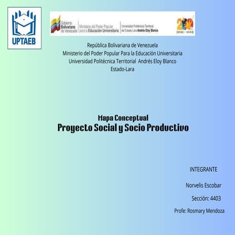 mapas de proyecto social y socio productiv | PDF