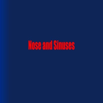 Examination of nose | PPTX