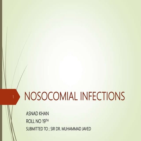 Nosocomial infections | PPT | Infectious Diseases | Diseases and Conditions