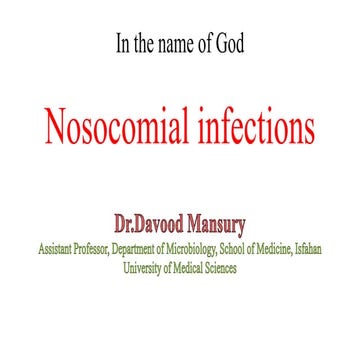 Nosocomial infection | PPT