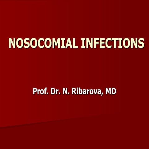 Nosocomial infections | PPT