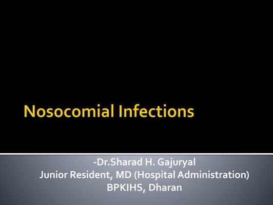 Nosocomial Infection | PPT