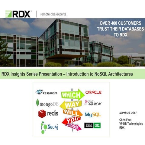 Nosql Architecture Overview Pptx Databases Computer Software And Applications