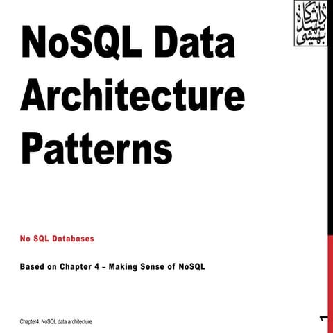 Nosql Data Architecture Patterns Pptx Databases Computer Software 8817