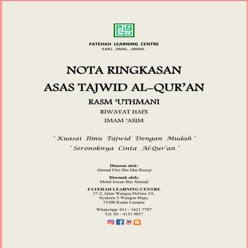 Nota ringkasan-asas-tajwid-21 | PDF
