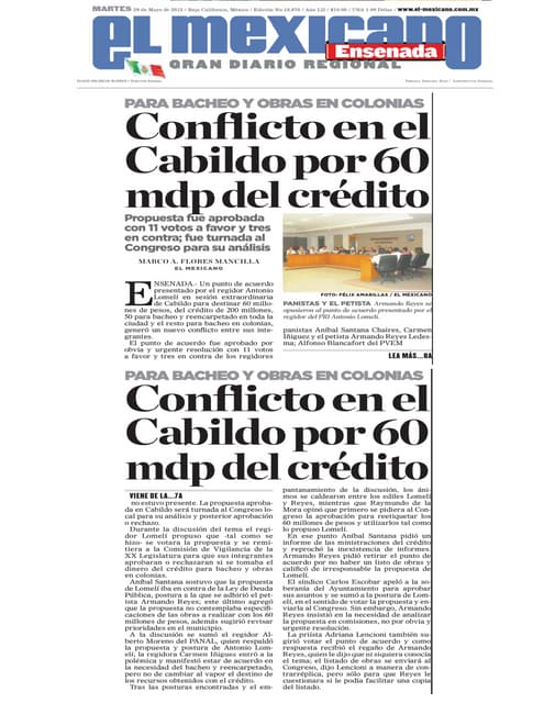 Nota del Periódico el Mexicano | PDF