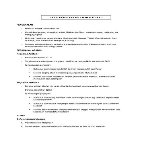 Nota bab 5 f4 | PDF