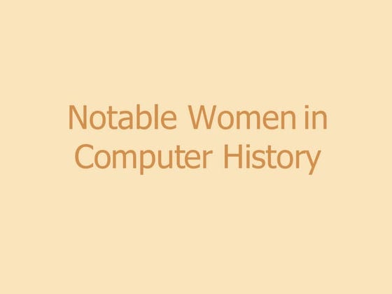 Ada Lovelace-The First Programmer | PPTX