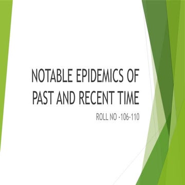 NOTABLE EPIDEMICS OF PAST AND RECENT TIME.pptx