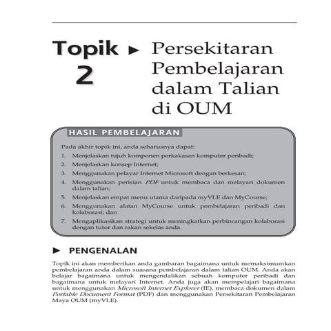 Nota bm topik2 oumh1103 | PDF