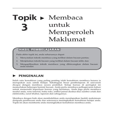 TEKNIK MEMBACA | PPTX