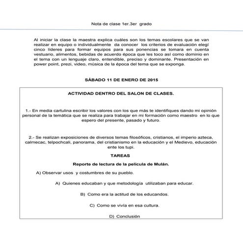 Nota de clase 1er | DOC