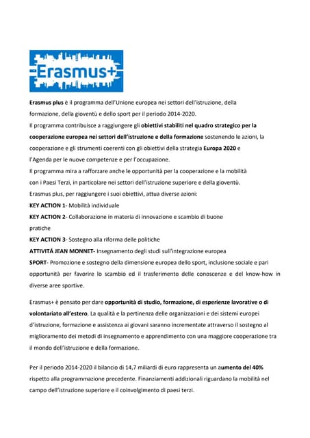 Info Progetto T.E.S. | PDF