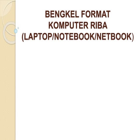 Nota format pc | PPT