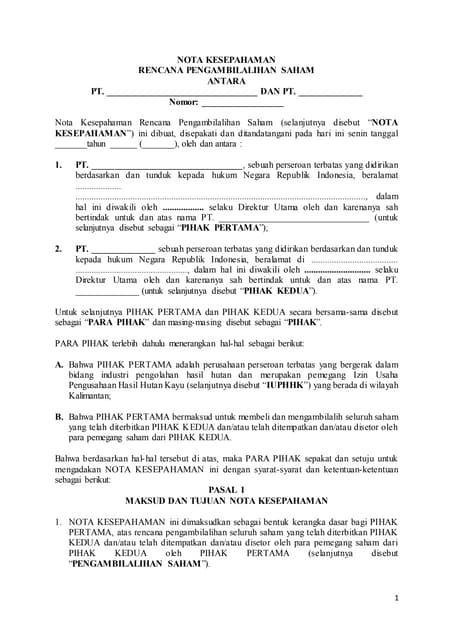 Contoh Perjanjian Kompensasi Kayu Terbaru (Beli Perjanjian, Hub: 08118887270 (WA)) | DOCX