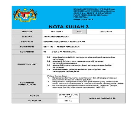 principle of marketing NOTA KULIAH 3.doc