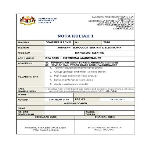 Nota Kuliah 1 - Electrical Maintenance.pdf