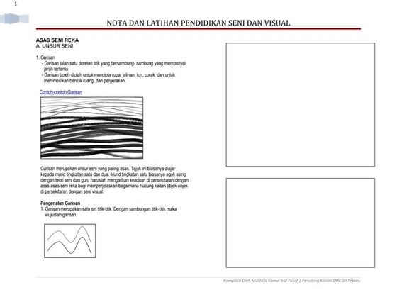 Nota seni t 1 asa seni reka | PDF