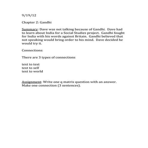 No Talking chapter 2 | PDF