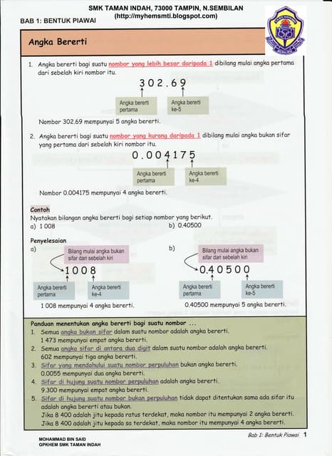 Nota pengamiran | DOC