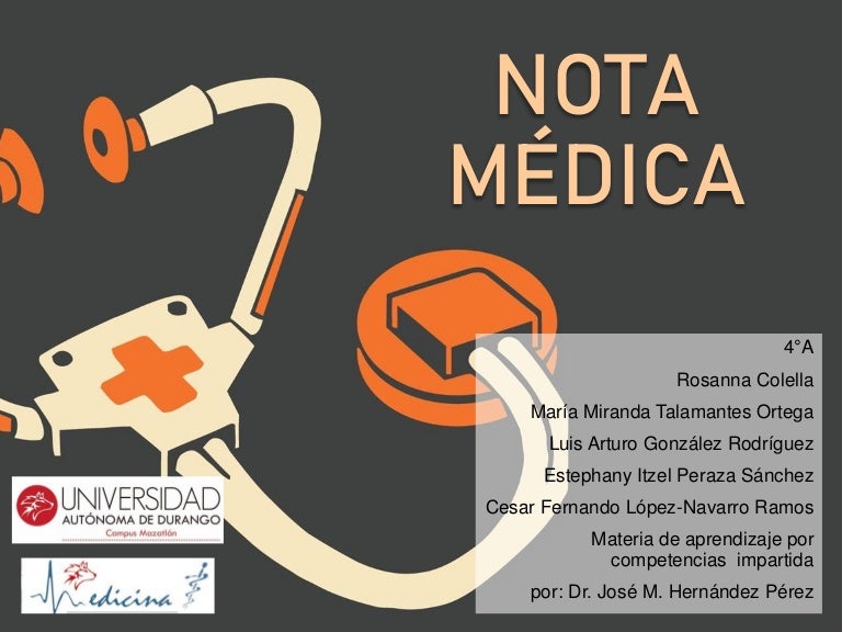 Como elaborar una nota medica