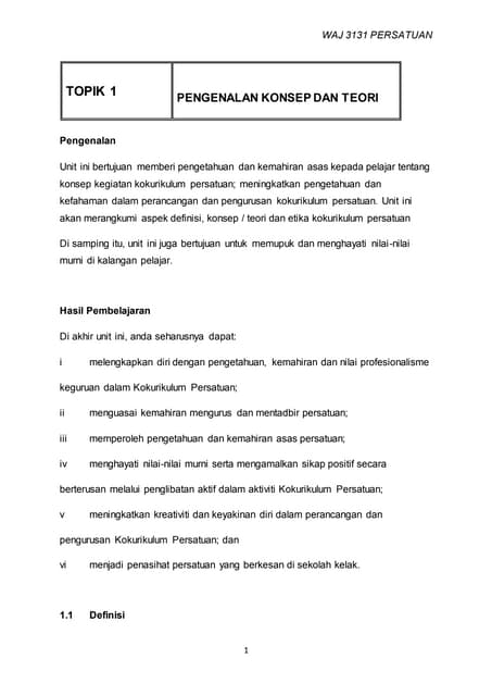GKKO1062 : DASAR UTAMA KOKURIKULUM | PPTX