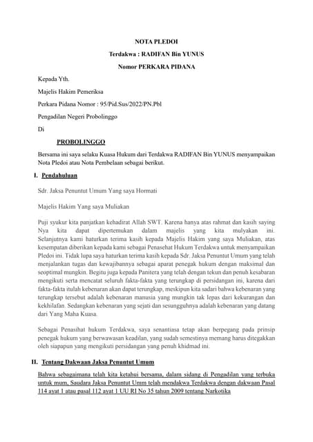 Replik dalam perkara perdata | DOCX