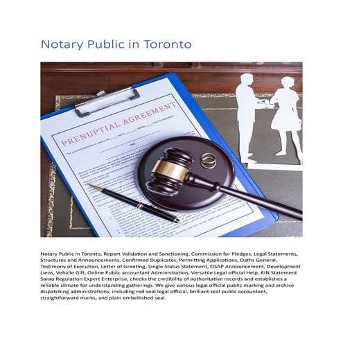 Notary Public in Toronto | PDF