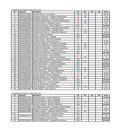 Notas 2ca40 a13 | PDF