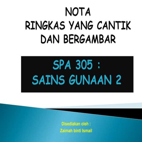 Nota spa 305 | PPTX