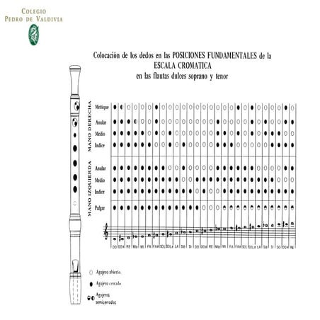 Notas para Flauta Dulce | PDF