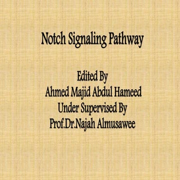 Notch signaling pathway | PPTX