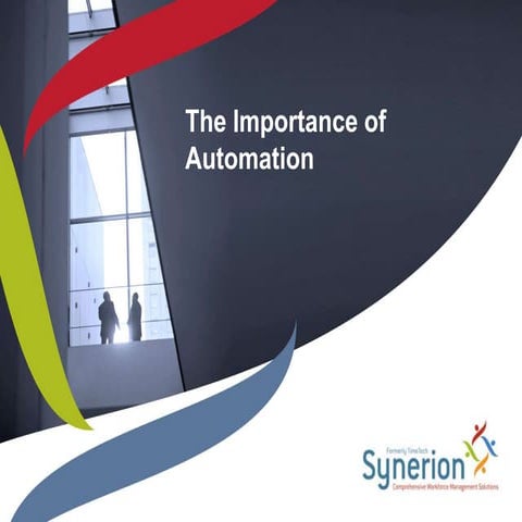 Importance of automation | PPTX
