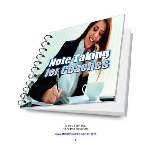 Note taking-for-coaches | PDF
