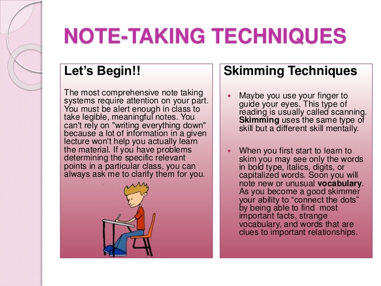 Note-Taking Techniques