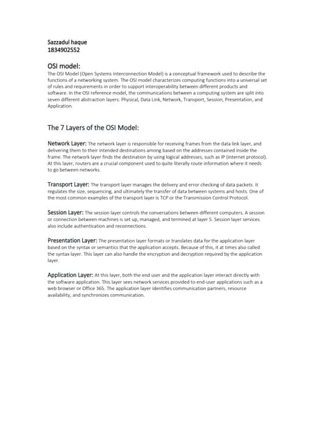 Osi model | PDF